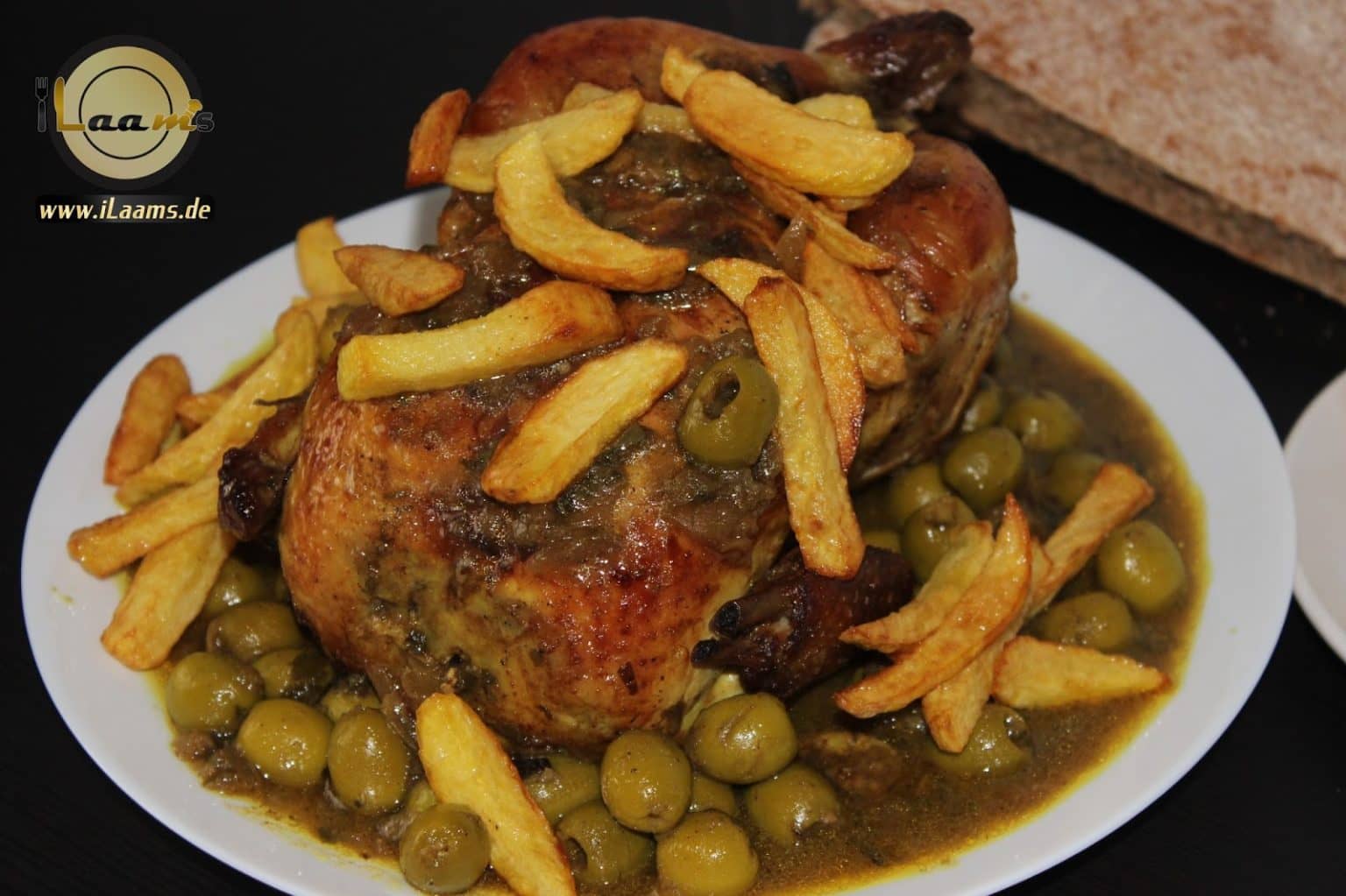 Djaj Mhamer - Hähnchen marokkanischer Art mit Oliven - ilaams ...